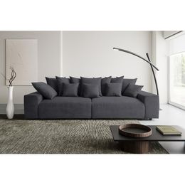 WERK2 Big-Sofa »Maxi B, Breite 290 cm« Maximaler Kuschelkomfort: XXL-Sofa mit 78 cm Sitztiefe & 12 Kissen anthrazit