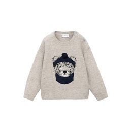 Mango Kids Pullover 'ROAR' Jungen Gr&ouml;&szlig;e 104 navy / greige / schwarz / offwhite