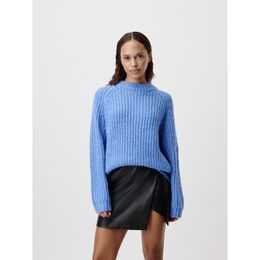 LEGER Strickpullover »Leslie, by Lena Gercke« Loose fit mit Rundhalsausschnitt Mid Blue 38 38 Strickpullover von LeGer by Lena Gercke