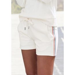 H.I.S. H.I.S Shorts mit seitlichen Streifen, Loungewear ecru 36/38 - N-Gr N-Gr 36/38 Weiche bequeme Shorts