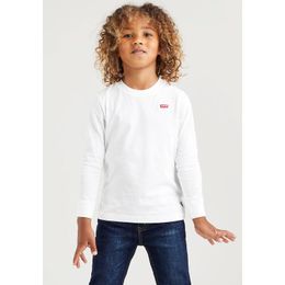 Levi's Kids Jungen Levi's Kids Langarmshirt &raquo;LVB LS GRAPHIC TEE SHIRT&laquo; mit Logo Stickerei for BOYS wei&szlig; 4 (104)