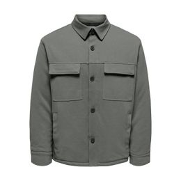 Only & Sons Only & Sons Damen ONLY & SONS Langarmhemd &raquo;ONSNEWKODYL SHACKET SWEAT&laquo; grau M, N-Gr
