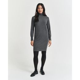 Gant Strickkleid &raquo;SUPERFINE LAMBSWOOL KNIT&laquo; Winterkleid, relaxed fit, Rollkragen, aus reiner Wolle CHARCOAL MELANGE M - N-Gr N-Gr M Rollkragenkleid...