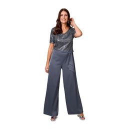 HERMANN LANGE Collection Culotte-Overall mit Pailletten grey 42 42 Culotte-Overall von HERMANN LANGE