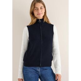 Cecil Strickweste mit Rippstruktur urban dark blue XXL (46) XXL (46) Softe Strickweste von Cecil für Damen