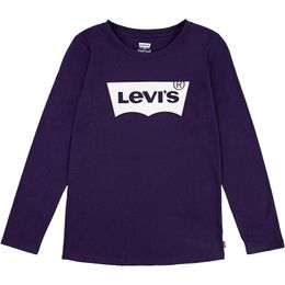 Levi's&reg; kids LEVI'S KIDS Langarmshirt &raquo;LS BATWING TEE&laquo; mit Logo Print for GIRLS GRAPE LEVIS 4 (104) 4 (104) Levi's Kids Langarmshirt f&uuml;r M&auml;dchen