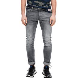 QS Slim-fit-Jeans im Five-Pocket Style GREY WASHED 31 - Länge 34 Länge 34 31 Jeans-Hose RICK von QS by. S.Oliver
