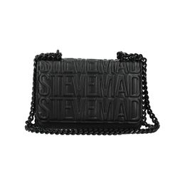 Steve Madden Damen Umhängetasche "Steve Madden Taschen Lederimitat"schwarz, schwarz, Lederimitat, Taschen