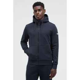 Kapuzensweatjacke CMPD, Herren, Gr. M, true navy, Material: 80% Baumwolle, 15% Polyester, 5% Elasthan, unifarben, regular fit normal, hoch geschlossener Ausschnitt, eingesetzt Rippb&uuml;ndchen, Sweatjacken, mit Baumwolle
