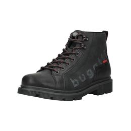 Schn&uuml;rstiefelette Bugatti "Bugatti Stiefelette Lederimitat", Herren, Gr. 41, schwarz, Lederimitat, Schuhe Schn&uuml;rstiefelette