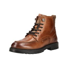 Bullboxer Herren Schnürstiefelette "Bullboxer Stiefelette Glattleder", Gr. 46cognac, Glattleder, Schuhe