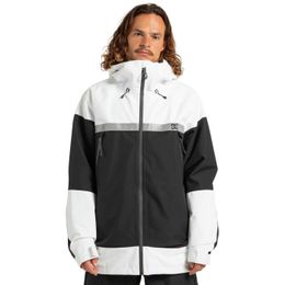 Snowboardjacke DC Shoes "Intel 30K", Herren, Gr. L, weiß, schwarz, 100% Polyester, Jacken