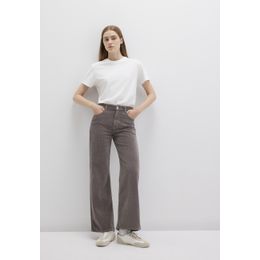 Weite Jeans Mavi "MALIBU", Damen, Gr. 29, Länge 30, charcoal gray cord, 98% Baumwolle, 2% Elasthan, weit normal, Jeans, Wide Leg Jeans