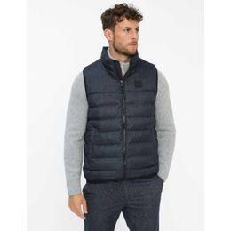 Steppweste Brax "Style SERGIO", Herren, Gr. M, navy, Web, 100% Polyester, Westen Steppweste