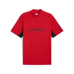 Poloshirt Puma "F1 75yrs Regular Poloshirt Herren", Herren, Gr. M, pop rot, Obermaterial: 100% Baumwolle, clean, regular fit, Shirts