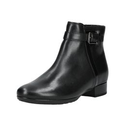 Stiefelette Gabor COMFORT "Gabor Comfort Stiefelette Nappaleder", Damen, Gr. 39, schwarz, Nappaleder, Schuhe Stiefelette