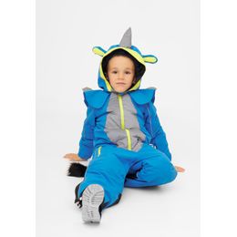 Schneeoverall WeeDo "RHINO", Jungen, Gr. 116/128, blau, Obermaterial: 100% Polyester; Futter: 100% Polyester; F&uuml;llung: 100% Polyester; &Auml;rmelfutter: 100% Polyamid, Overalls, Mitwachsender Schneeanzug