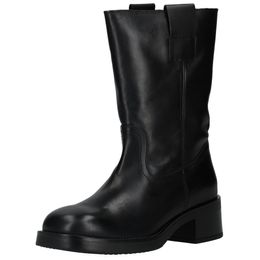 Stiefelette Steve Madden "Steve Madden Stiefelette Leder", Damen, Gr. 37, schwarz, Leder, Schuhe Stiefelette