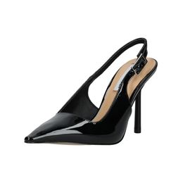 Steve Madden Damen High-Heel-Pumps "Steve Madden Pumps Lederimitat", Gr. 41schwarz lack, Lederimitat, Schuhe