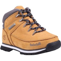 Schnürboots Timberland "Euro Sprint", Mädchen, Gr. 38, gelb (wheat), Leder, Schuhe, Winterstiefel, Schnürstiefel, Winterschuhe