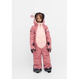 Schneeoverall WeeDo "OHDEER", Mädchen, Gr. 128/140, mellow_rose, Obermaterial: 100% Polyester; Futter: 100% Polyester; Füllung: 100% Polyester; Ärmelfutter: 100% Polyamid, Overalls, Mitwachsender Schneeanzug