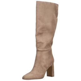 Steve Madden Damen High-Heel-Stiefel "Steve Madden Stiefel Veloursleder", Gr. 39taupe, Veloursleder, Schuhe