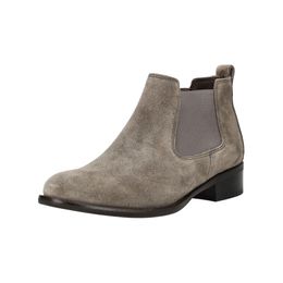 Gabor Damen Stiefelette "Gabor Stiefelette Veloursleder/Textil", Gr. 39braun, grau, Textil, Veloursleder, Schuhe