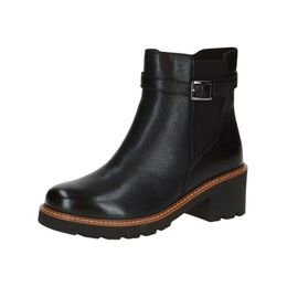 Stiefelette Caprice "Caprice Stiefelette Nappaleder", Damen, Gr. 37, schwarz, Nappaleder, Schuhe Stiefelette