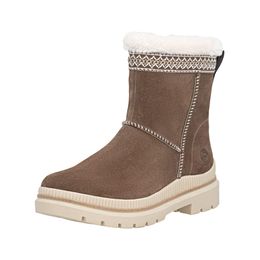 Stiefelette Remonte "Remonte Stiefelette Veloursleder", Damen, Gr. 37, nuss, Veloursleder, Schuhe Stiefelette