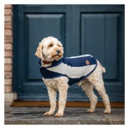 Horseware Hundemantel Newmarket Dog Fleece weiß/blau S (40cm)