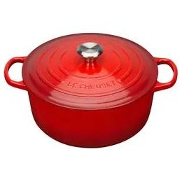 Le Creuset Br&auml;ter Signature 28 cm Kirschrot 6,7 L rund