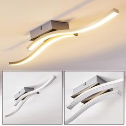 hofstein Letala Deckenleuchte LED Chrom, Nickel-Matt, 2-flammig