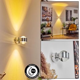 hofstein Indore Wandleuchte LED Aluminium, 2-flammig