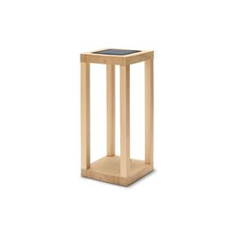 Tchibo - Solarlaterne aus Holz - 20x20x45cm - schwarz - Fichtenholz / Polyethylen