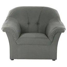 Sessel DOMO collection "Pegnitz zeitlos, elegant und bequem", grau, B:105cm H:82cm T:82cm, 100% Polyester, Sessel, Sessel