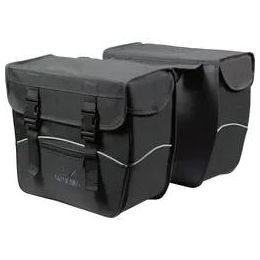 Fahrradtasche "Greenlands Doppel Tasche", schwarz, GREENLANDS BICYCLE BAGS, Taschen, B/H/T: 35cm x 31cm x 16cm, Polyester, B:35cm H:31cm T:16cm