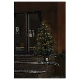 Konstsmide LED-Lichterkette "Weihnachtsdeko aussen", Energieeffizienz: F (A-G), schwarz, Dioden 600 Stk. Flammen 600 Stk., Kabellänge 5m x Gesamtlänge 18,18m, Lichterketten, Micro LED Compactlights, 600 warm weiße Dioden