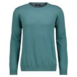 Rundhalspullover Ragman, Herren, Gr. 48, grün, 382, 95% Baumwolle 5% Cashmere, Rundhals, Pullover