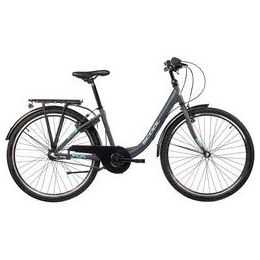 S'COOL Jugendfahrrad S’COOL "S'COOL chiX" Gr. 38, blau (dunkelgrau, hellblau), Fahrräder, Kinder, 38cm, 26 Zoll (66,04cm)