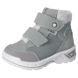 Stiefelette Pepino "Pepino Stiefelette Leder/Textil", Kinder, Gr. 24, grün (grün, grau), Leder, Textil, casual, Schuhe