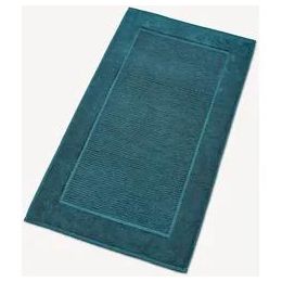 Badematte Christy "Supreme", blau (kingfisher), H:7mm, Baumwolle, Badematten, Premium Badematte in Luxusqualität 1000g/m2, 50 x 90, 2er Set