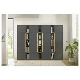 Büromöbel-Set Inosign "CiTY/GiRON", grau (anthrazit), B:260cm H:200cm T:40cm, Arbeitsmöbel-Sets