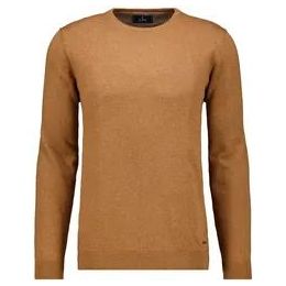 Rundhalspullover Ragman, Herren, Gr. 54, kastanie, 089, 95% Baumwolle 5% Cashmere, Rundhals, Pullover