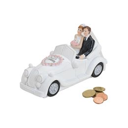 G. Wurm Spardose "Hochzeitsauto" in Wei&szlig; - (B)16 x (H)9 x (T)7 cm - 11% | Dekofiguren