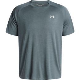 Under Armour Tech Textured Funktionsshirt Herren - blau - Gr. L