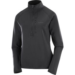 Salomon Essential Lightwarm Skishirt Damen - schwarz - Gr. XL - Polyester/Elastan