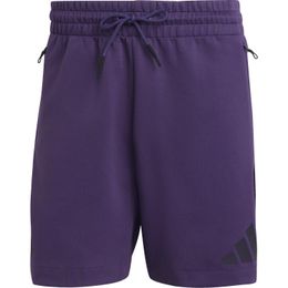 Adidas Z.N.E. Funktionsshorts Herren - lila - Gr. L - Polyester/Baumwolle