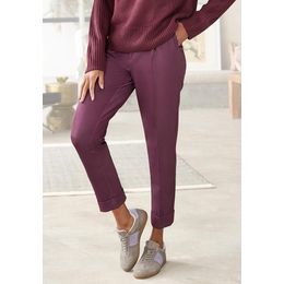 Lascana 7/8-Hose rot Gr. 36 für Damen. Figurumspielend. Nachhaltig.