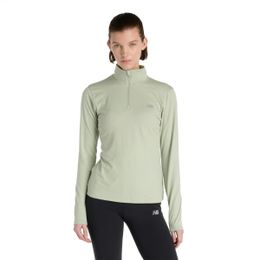 New Balance Sport Essentials Space Dye Quarter Zip Shirt Damen