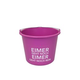 Baueimer 'Eimer geht noch Eimer geht noch rein' 12 l pink